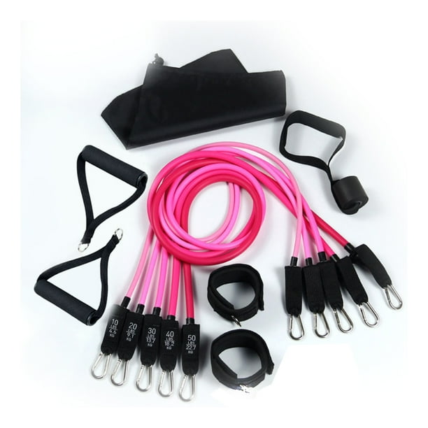 Bandas de resistencia, juego de bandas de ejercicio, bandas de fitness con anclaje para puerta ...