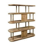 4-Shelf Open Display Wood Bookcase in Natural by Pulaski Furniture ...