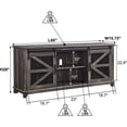 OKD Farmhouse TV Stand for 75'' Screen, Industrial Entertainment Center ...