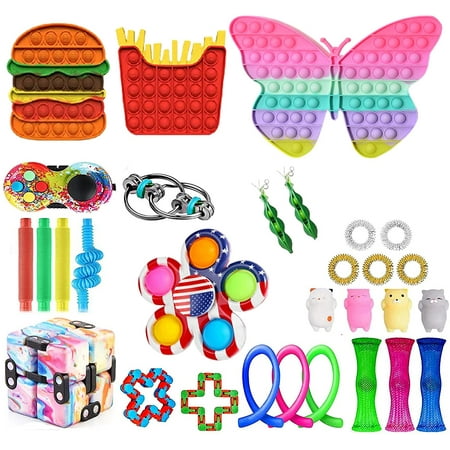 TIK Tok Fidget Packs Anti-Anxiety Tools, Sensory Big Size Pop-On-It ...