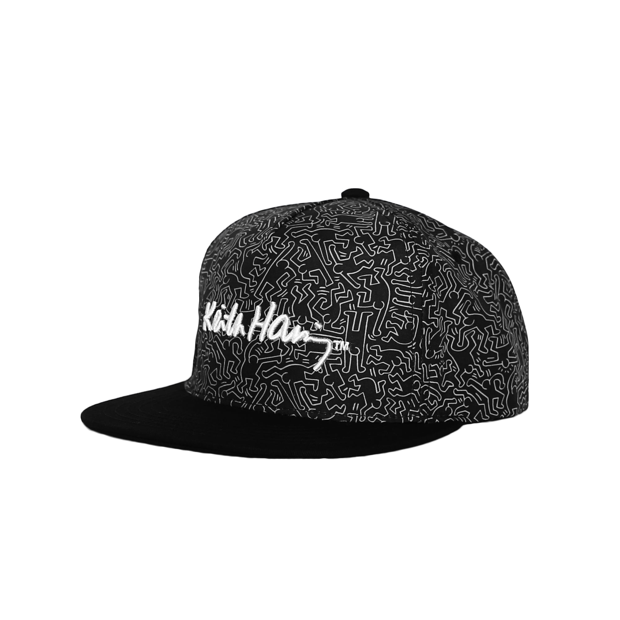 WITHMOONS Snapback Cap Keith Haring Signature Embroidered Hat CR21215 ...