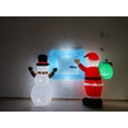 Christmas Inflatable Selfie Picture Frame Prop with Santa Claus and ...