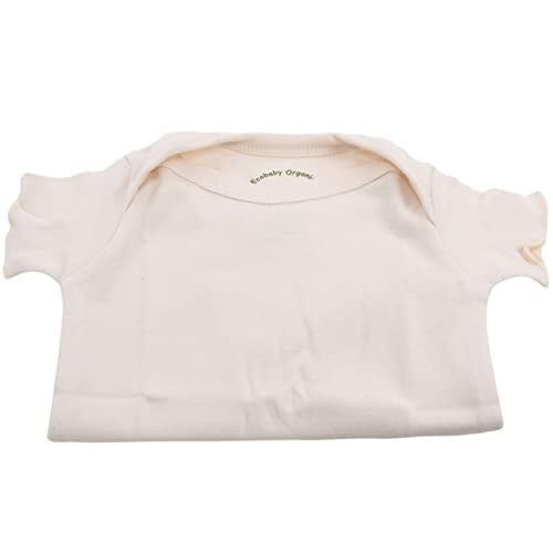 Organic Cotton Tee Shirt for Baby (0-3 months) Natural - Eco Friendly ...