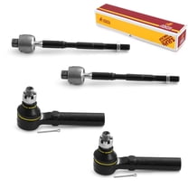 Metrix Premium Chassis Parts - 4 PC Inner & Outer Tie Rod End Kit Fits ...