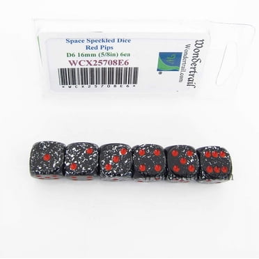 16mm White Dice with Black Pips Dots (100 Pcs/Pack) - Walmart.com