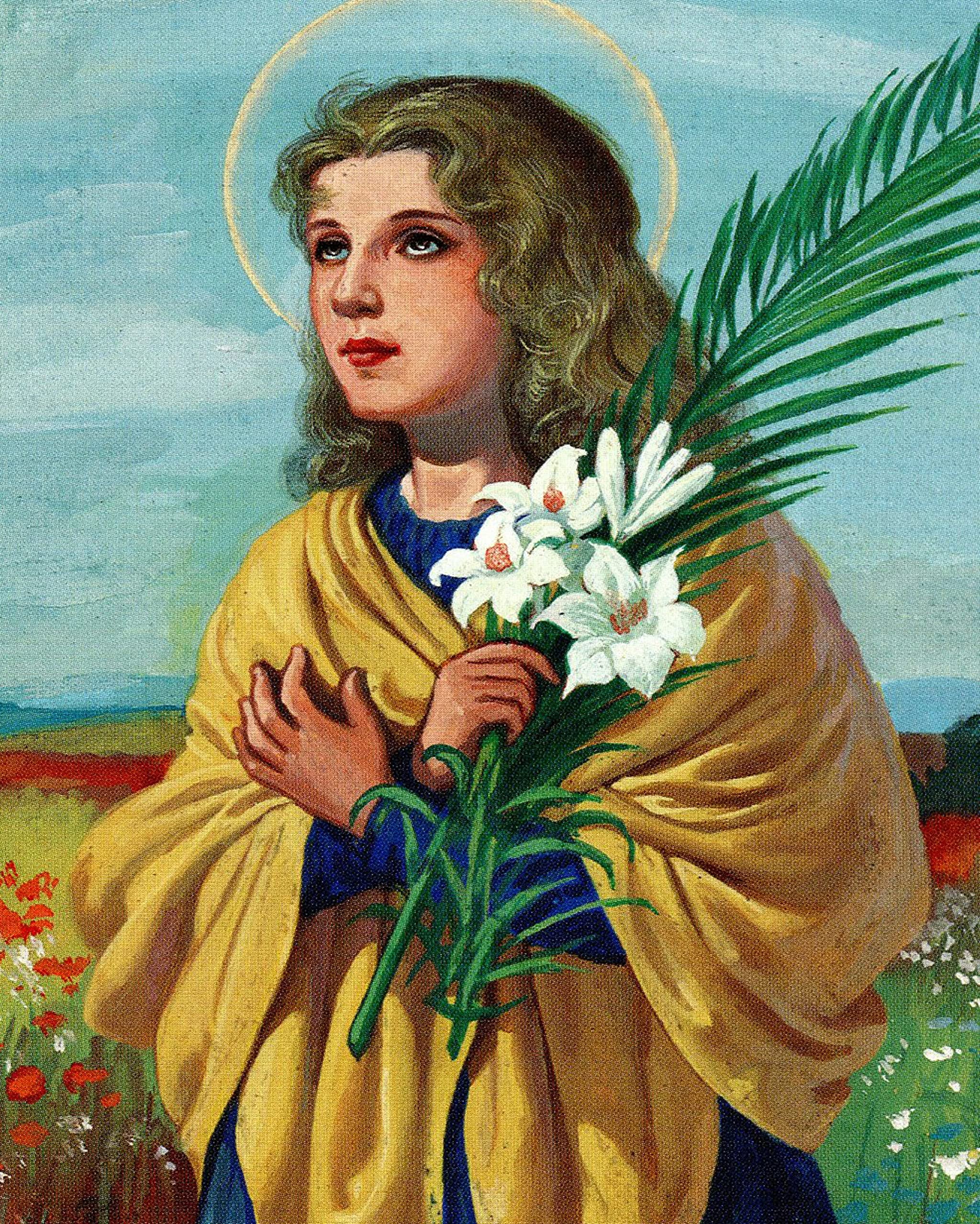 Catholic print picture - ST. MARIA GORETTI V - 8" x 10" ready to be ...