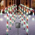Solar Candy Cane Stake Light, Star & Cane Design with Auto Sensor, 6 ...