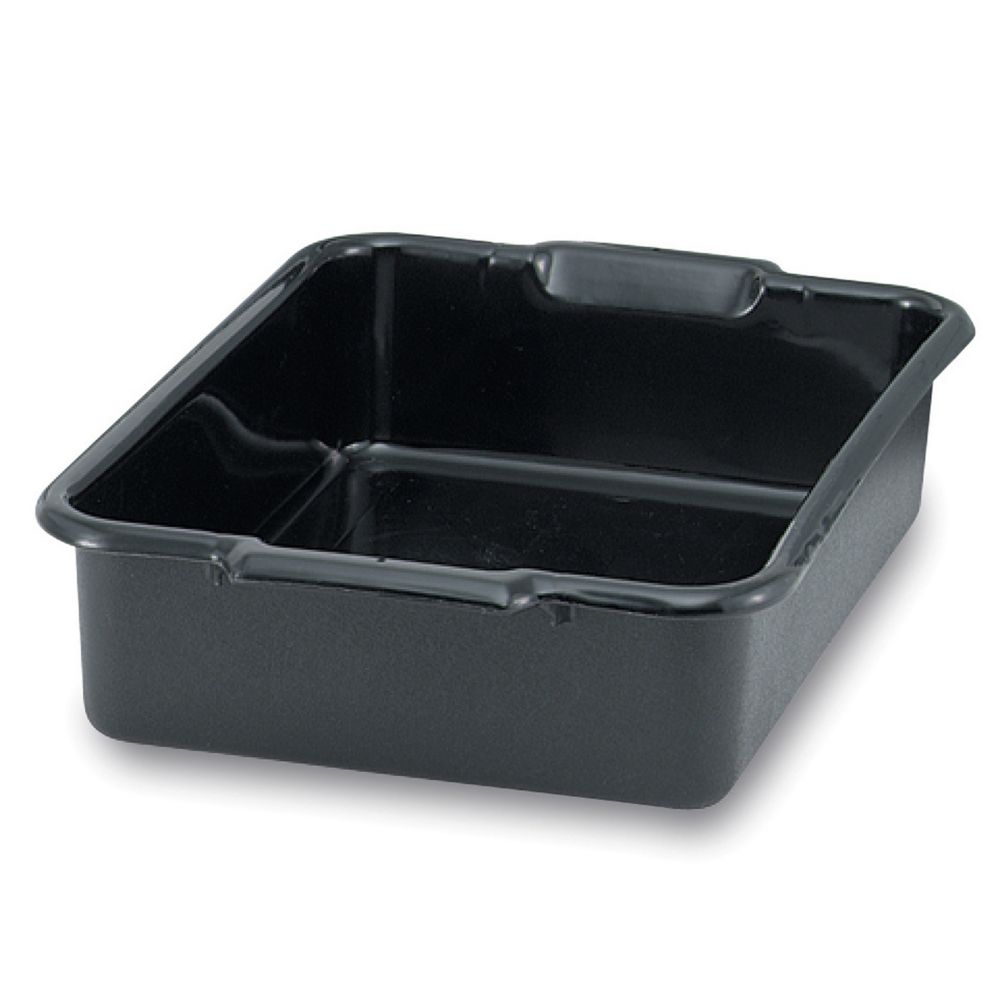 Vollrath 52660 Black 20 x 15 x 7 Single Compartment Dish Box - Walmart.com