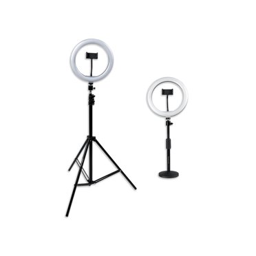 Bower Brand 16-inch White and RGB LED Ring Light Kit with Tripod; Black ...