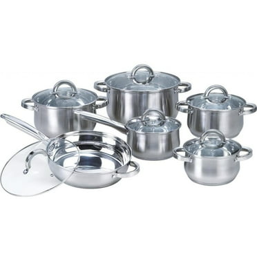 Maxam 17 Piece Stainless Steel Cookware Set - Walmart.com