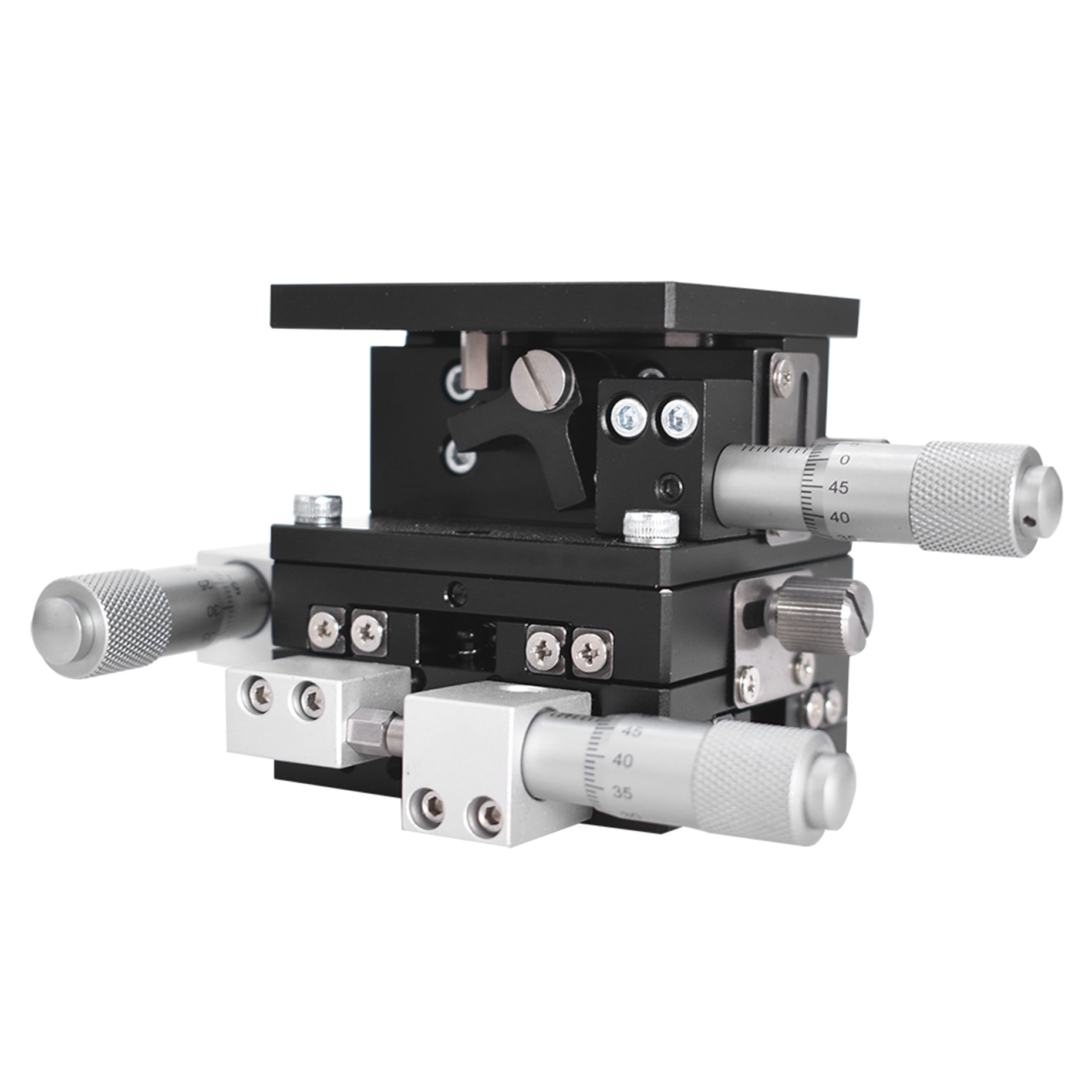 XYZ 3 Axis Linear Stage Trimming Platform Bearing Tuning Sliding Table ...