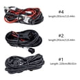 Car Boat Truck Headlight Wiring Harness with 2 Plugs Power up to 300W ...