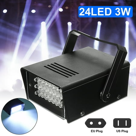 Mini Stage Light, 24 LED 3W Strobe Flash Light Party Light For ...