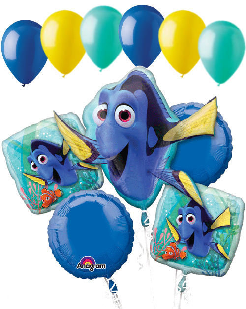 11 pc Finding Dory Balloon Bouquet Party Decoration Pixar Disney Nemo ...