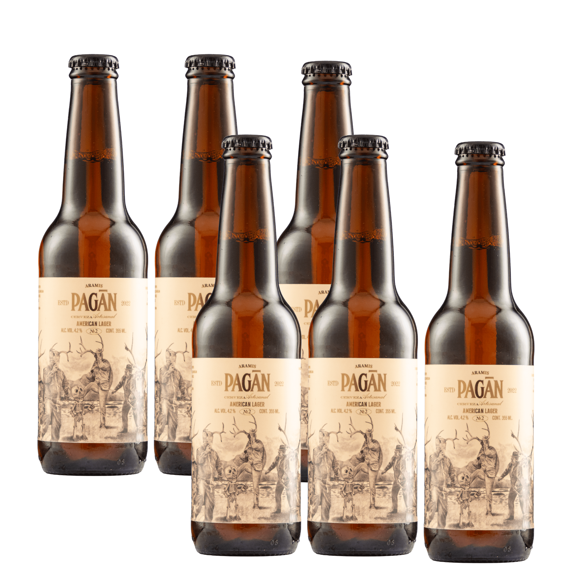 Six Pack Cerveza Pagan American Lager 355 Ml Pagan Cerveza Lager ...