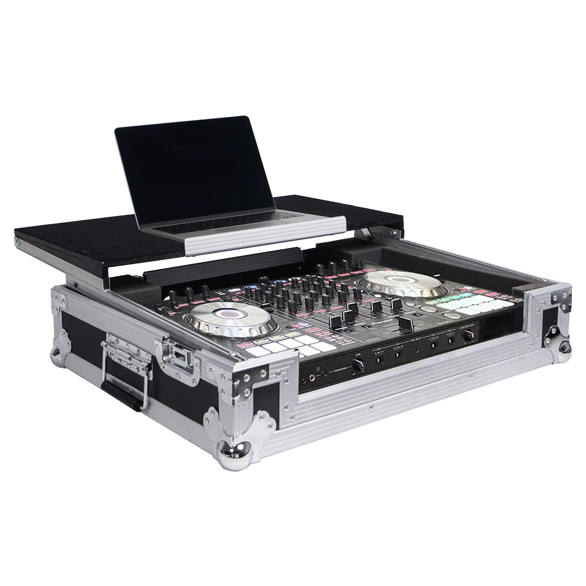 Sound Town DJ Controller Flight/Road Case with Sliding Platform, Wheels ...
