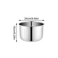 5L Pressure Cooker Inner Pot Cooker Liner Stainless Steel Inner Liner ...