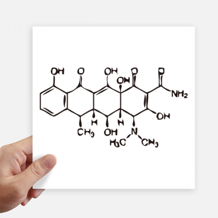Molecular Organic Chestry Atoc Structure Sticker Tags Wall Picture ...