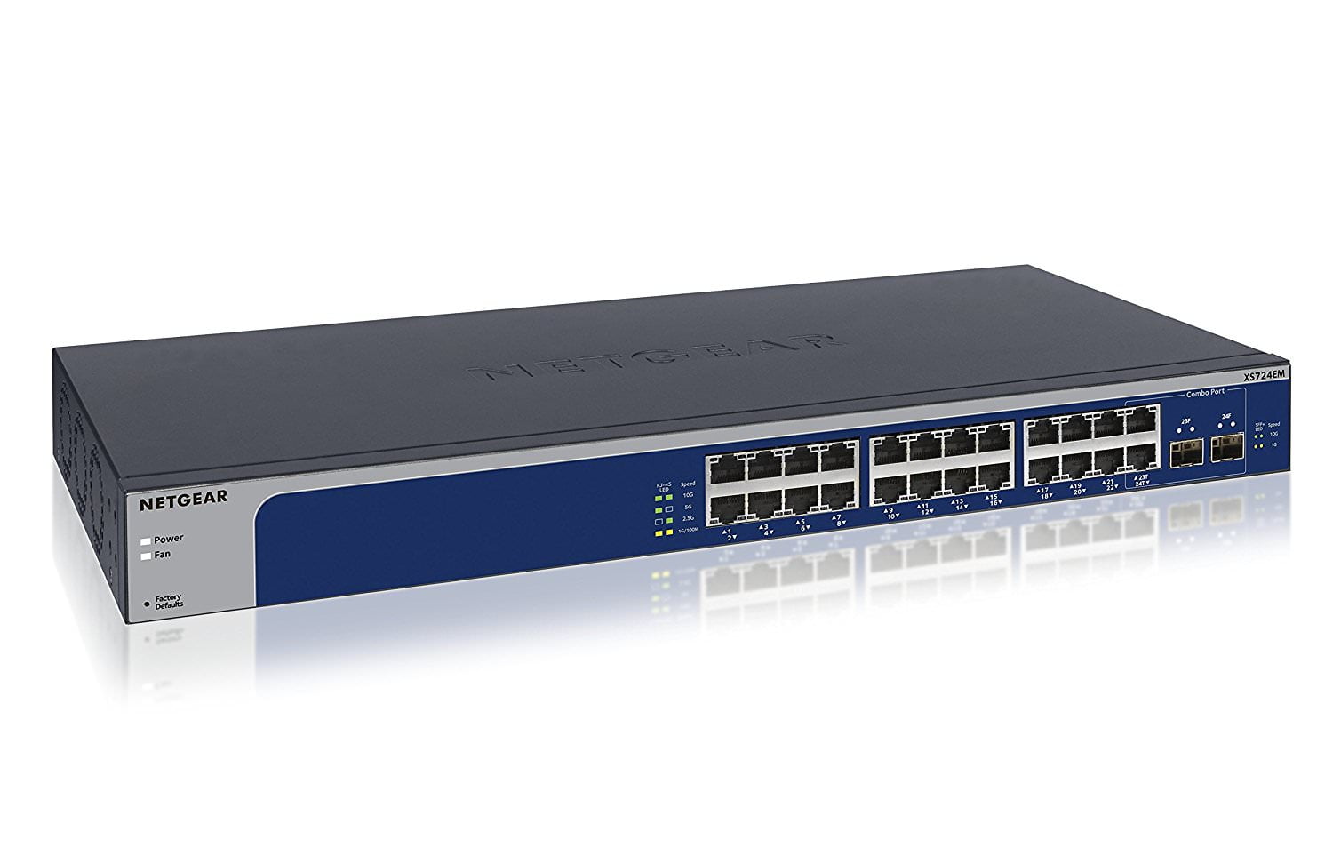 NETGEAR 24-port 10-Gigabit / Multi-Gigabit Ethernet Smart Managed Plus ...