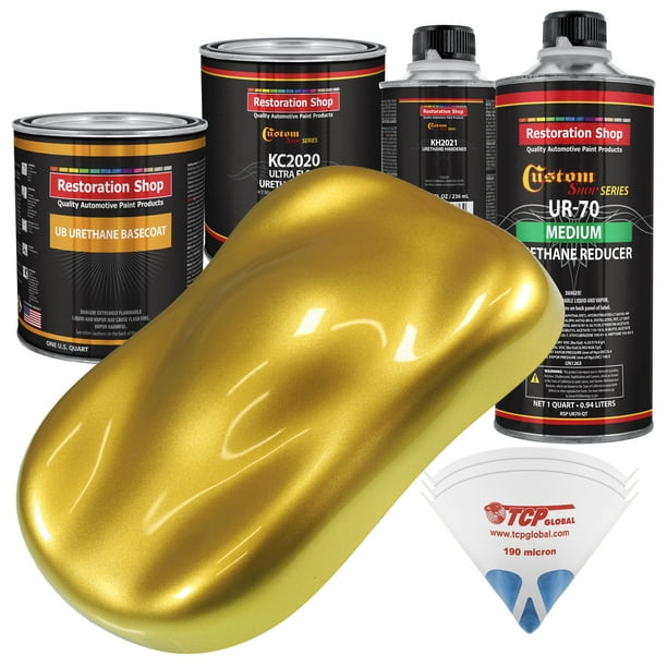 Saturn Gold Firemist Premium Quart URETHANE BASECOAT CLEARCOAT Auto ...