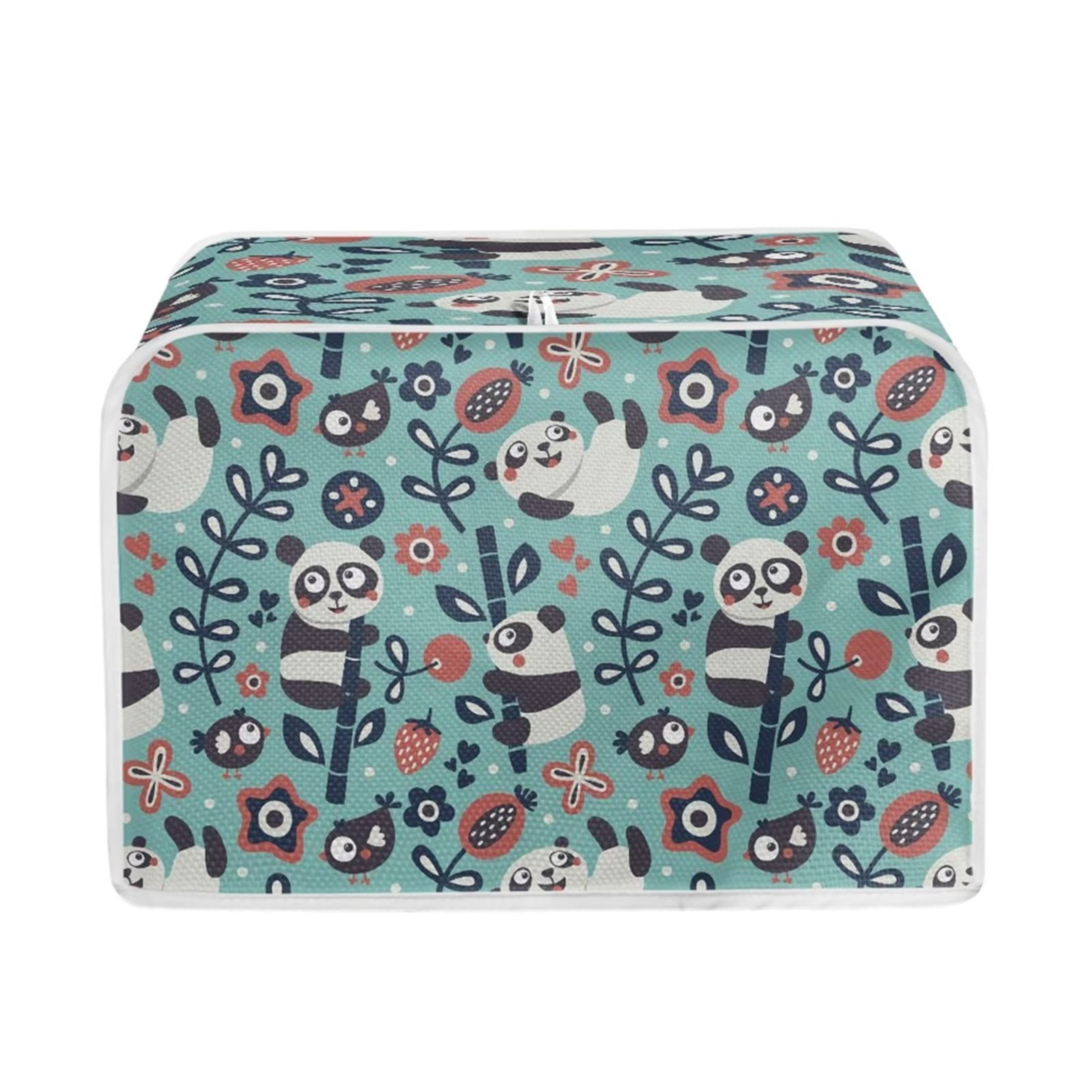 FKELYI Cartoon Panda Toaster Covers Washable Toaster Cover 4 Slice Wear ...