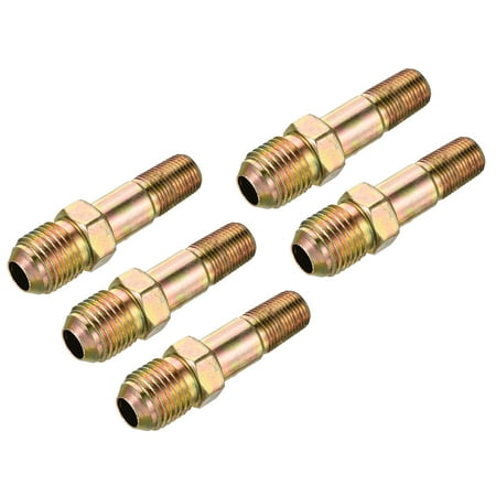 Uxcell Extension Pipe Fitting 9/16"-18 UNF Male to 1/8 PT Male Adapter ...