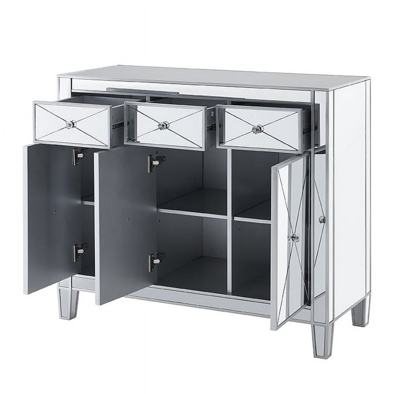 Mirage Mirrored Lighted Curio Cabinet | Cabinets Matttroy