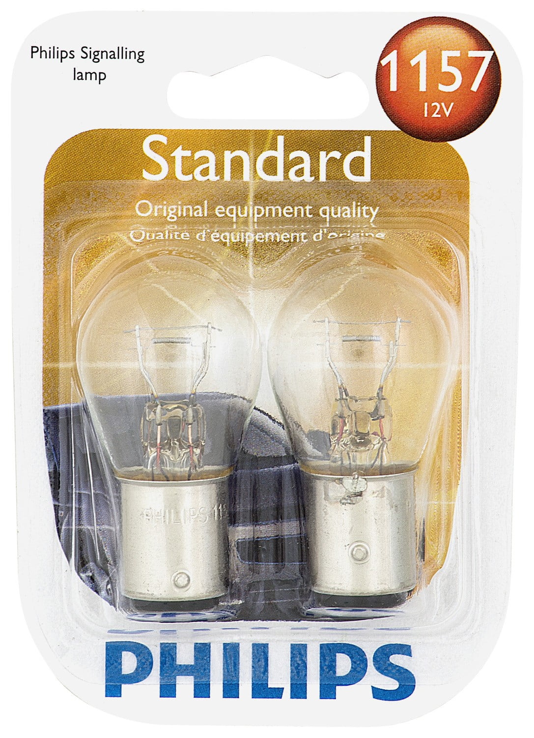 Philips Standard Miniature 1157, Clear, Twist Type, Always Change In ...