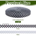 1 Roll Polyester Ribbons Flat with Tartan Pattern Black 3/8 inch(10mm ...