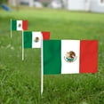 Anley Mexico Mini Flag 12 Pack - Hand Held Small Miniature Mexican ...
