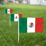 Anley Mexico Mini Flag 12 Pack - Hand Held Small Miniature Mexican ...