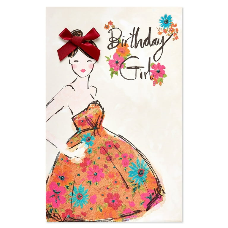 Happy Birthday Girly Card