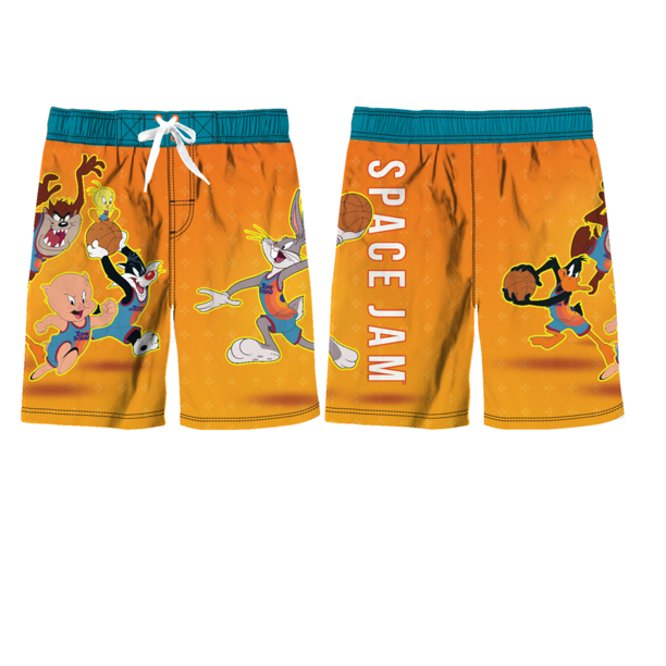 Space Jam Boy Swim Trunks Bathing Suit for Boys Orange - Walmart.ca