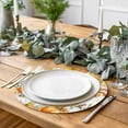 Round Woven Placemats set of 6, Fall Thanksgiving Washable&Heat ...