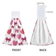 2 Pieces Bathroom Towels Kitchen Towels Velcro Hand Wipes Dish Cloths ...