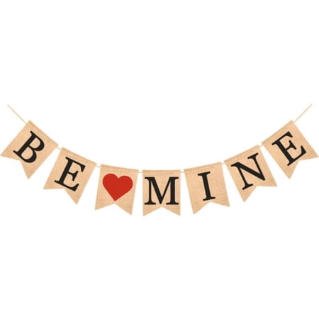 Greyghost Letter BE MINE Flags Wedding Decoration Party Supplies ...