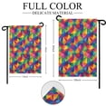 Abstract Geometric Garden Flag 28x40 Inch Color Modern Artificial Shape ...