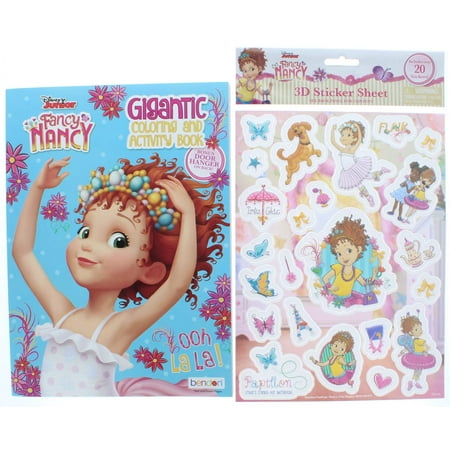 Disney Junior Fancy Nancy Gigantic Coloring & Activity Book 200 Pages ...