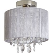 Aria 2-Light 12.25" Metal LED Flush Mount, Chrome - Walmart.com