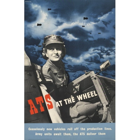 Ww2 Poster -- Ats At The Wheel Poster Print By Â®The National Army ...