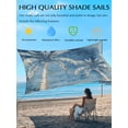 Blue Palm Tree Sun Shade Sail 12' x 16', Tropical Plant Summer Abstract ...