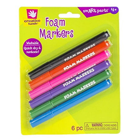 Fibre Craft Creative Hands 0817103 Foam Markers, 6 Pack - Walmart.ca