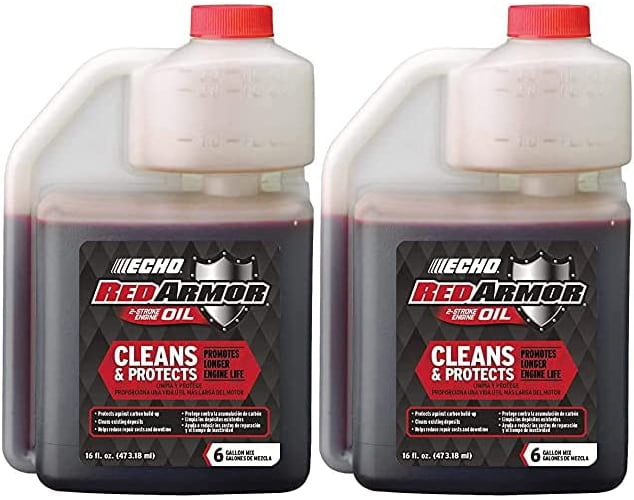 2 Pack of Echo Red Armor 2-Stroke Engine Oil 16 oz Bottle 50:1 Mix for ...
