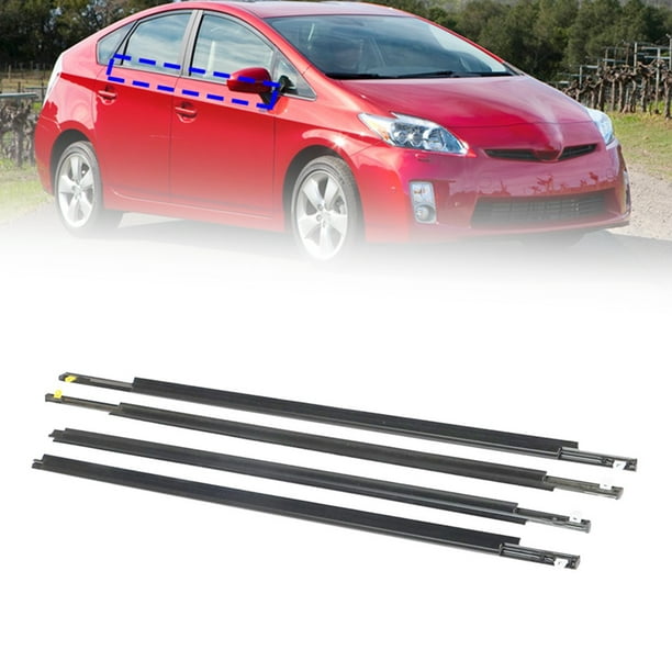 4Pcs Car Window Exterior Trim Strips Seal Weatherstrips Fit for Toyota ...