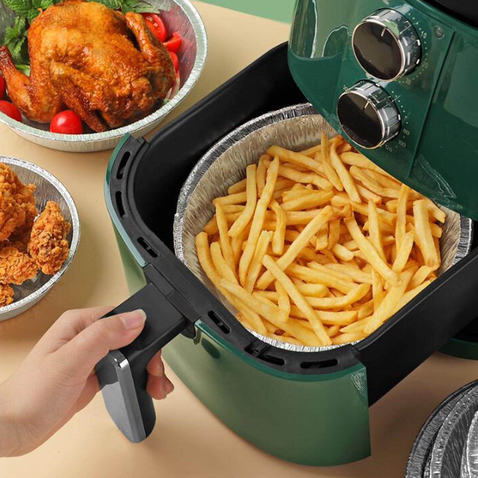 Click here for Serony 50pcs Aluminum Foil Tray Air Fryer Disposab... prices