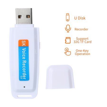 Mini Portable USB Voice Recorder Rechargeable U-Disk Recorder One ...