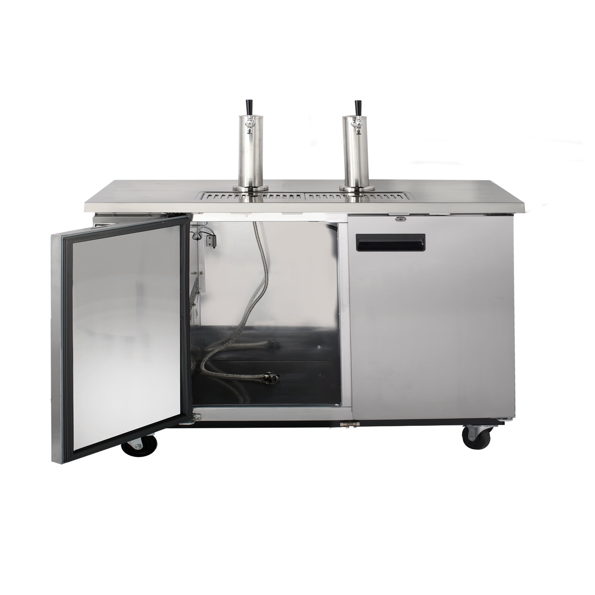 Maxx Cold Dual Tower Beer Dispenser, 61"W, 14.2 cu. ft., 2 Barrels/Kegs ...