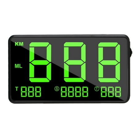 Universal Digital Car HUD Display, Plug And Play Safe Green Light Over ...