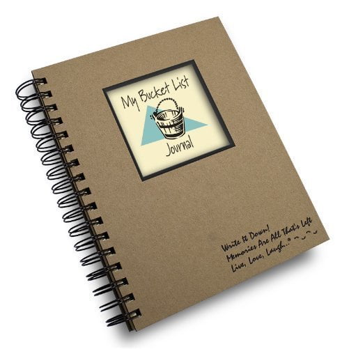 My Bucket List Prompt Journal/Notebook Spiral Bound - Hard Cover and ...