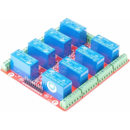 Low Level Trigger 8 Channel SMI-05VDC-SL-2C DC 5V Double Power Relay ...